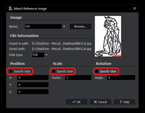 DraftSight's Image Tracer