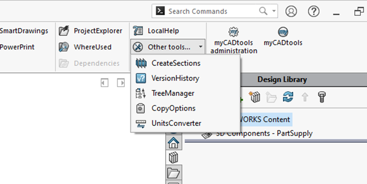 How to organize Assembly Trees using myCADtools